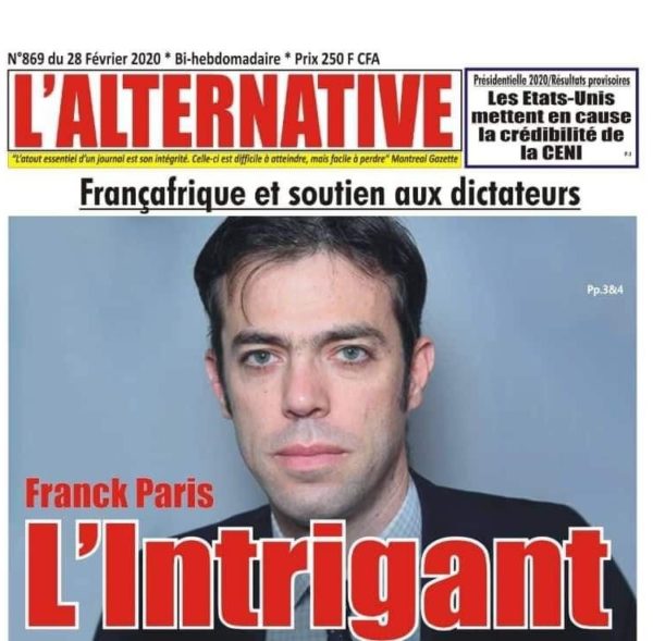 Franck Paris, le conseiller Afrique de l'Elysée, est-il un soutien de ...